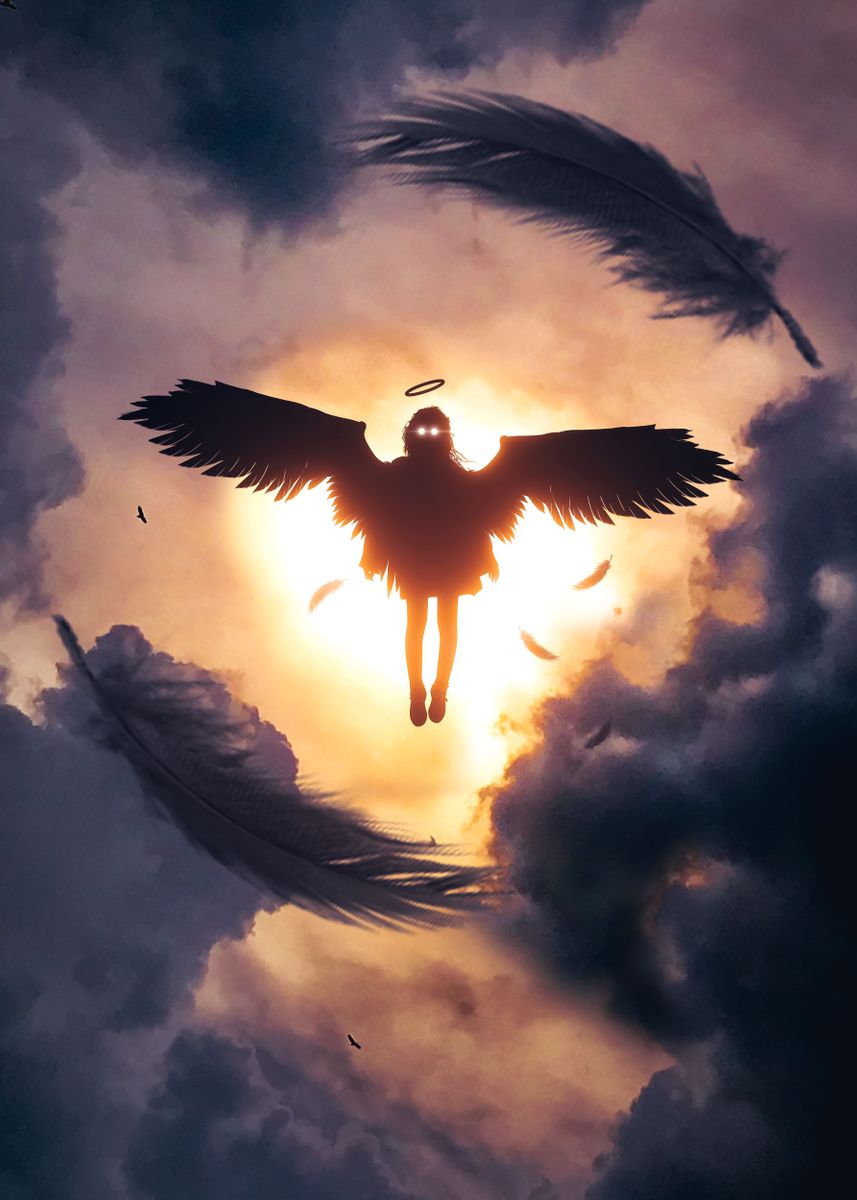 'Angel in Disguise' Poster, picture, metal print, paint by Cosmic Xia ...