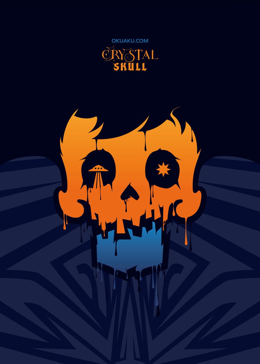 'Crystal skull' Poster by OkuAku | Displate