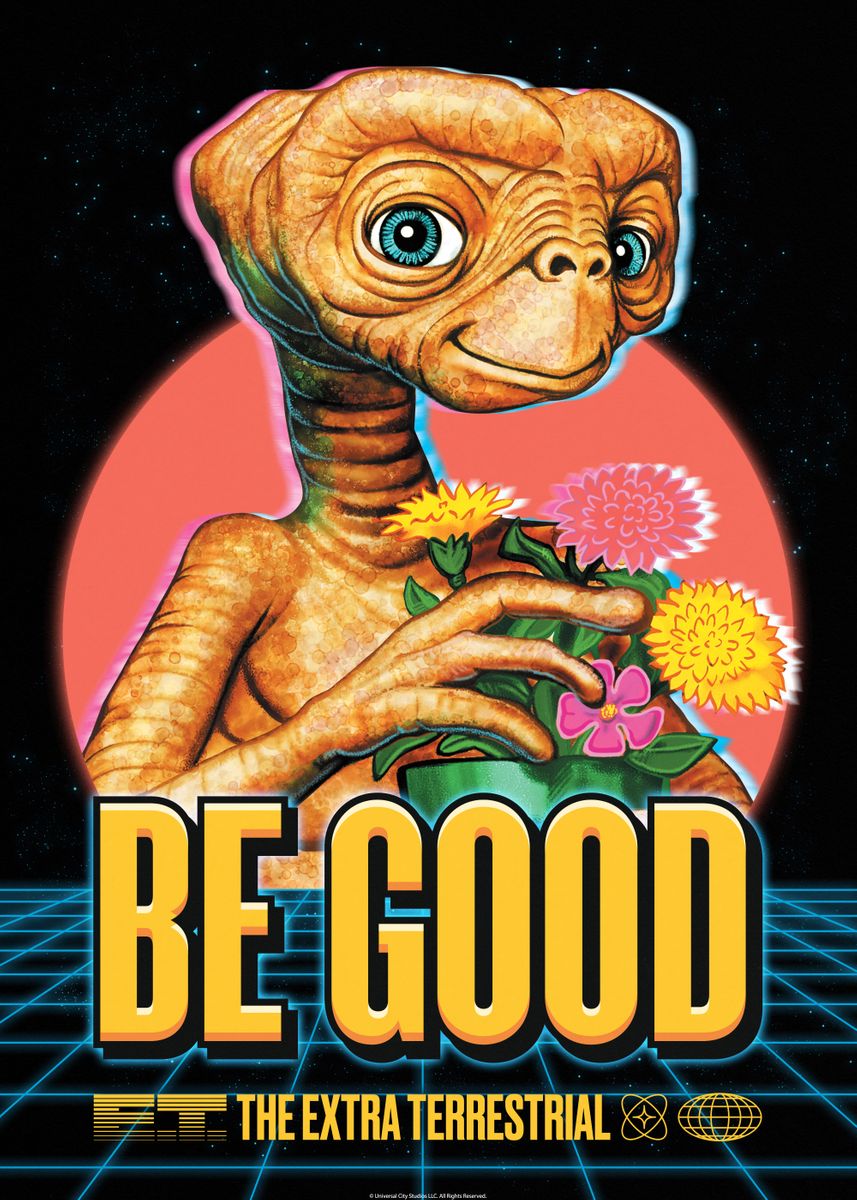 'Be Good' Poster, picture, metal print, paint by E.T. | Displate