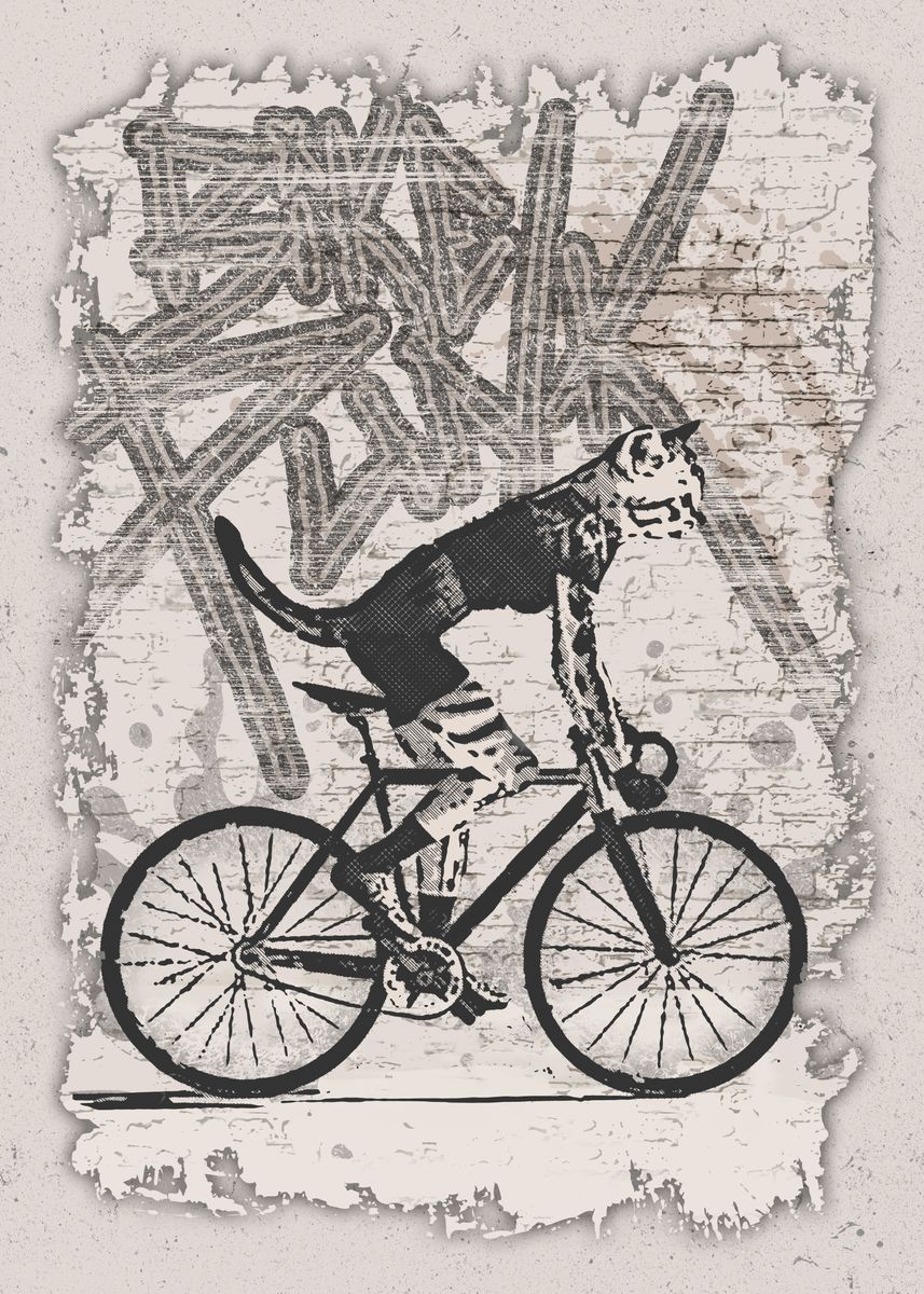 'Bike Punk' Poster by Ilya Danilov | Displate