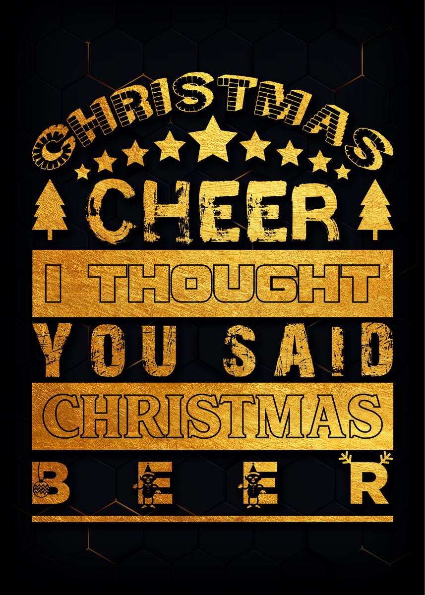 'Christmas Cheer' Poster, picture, metal print, paint by Denis Siggers ...