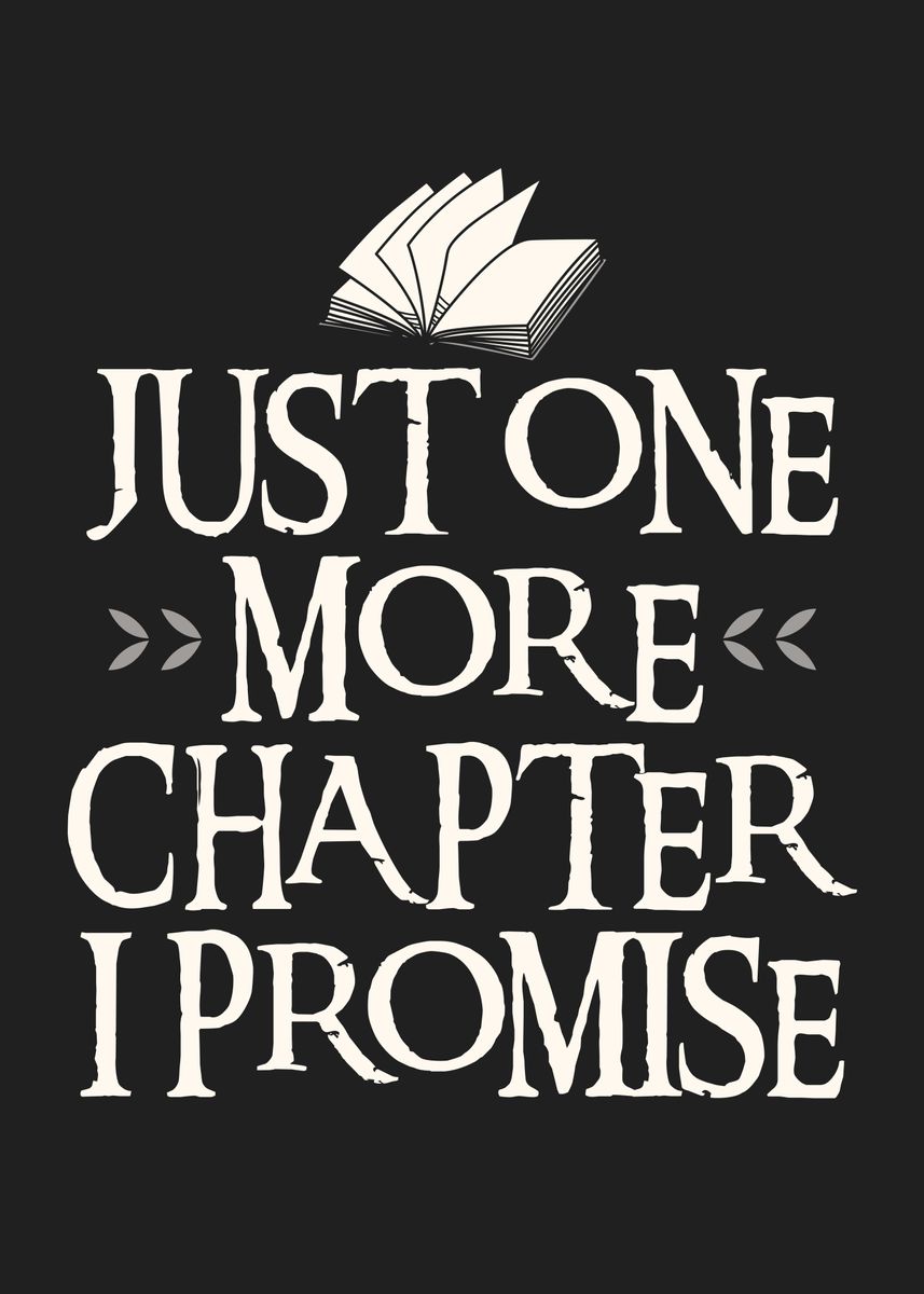 'Just One More Chapter I' Poster, picture, metal print, paint by LaLou ...