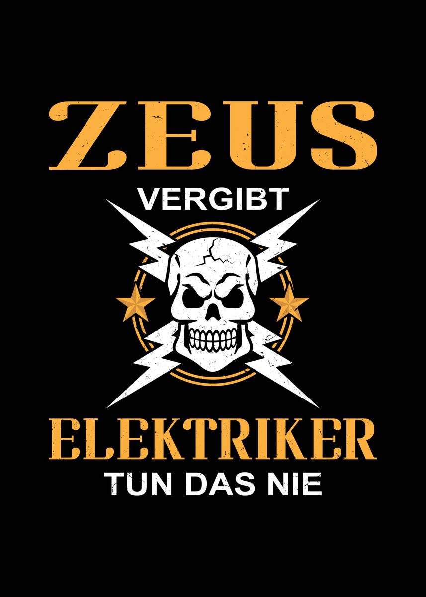 'German Electrician' Poster by Sebastian Wünsche | Displate