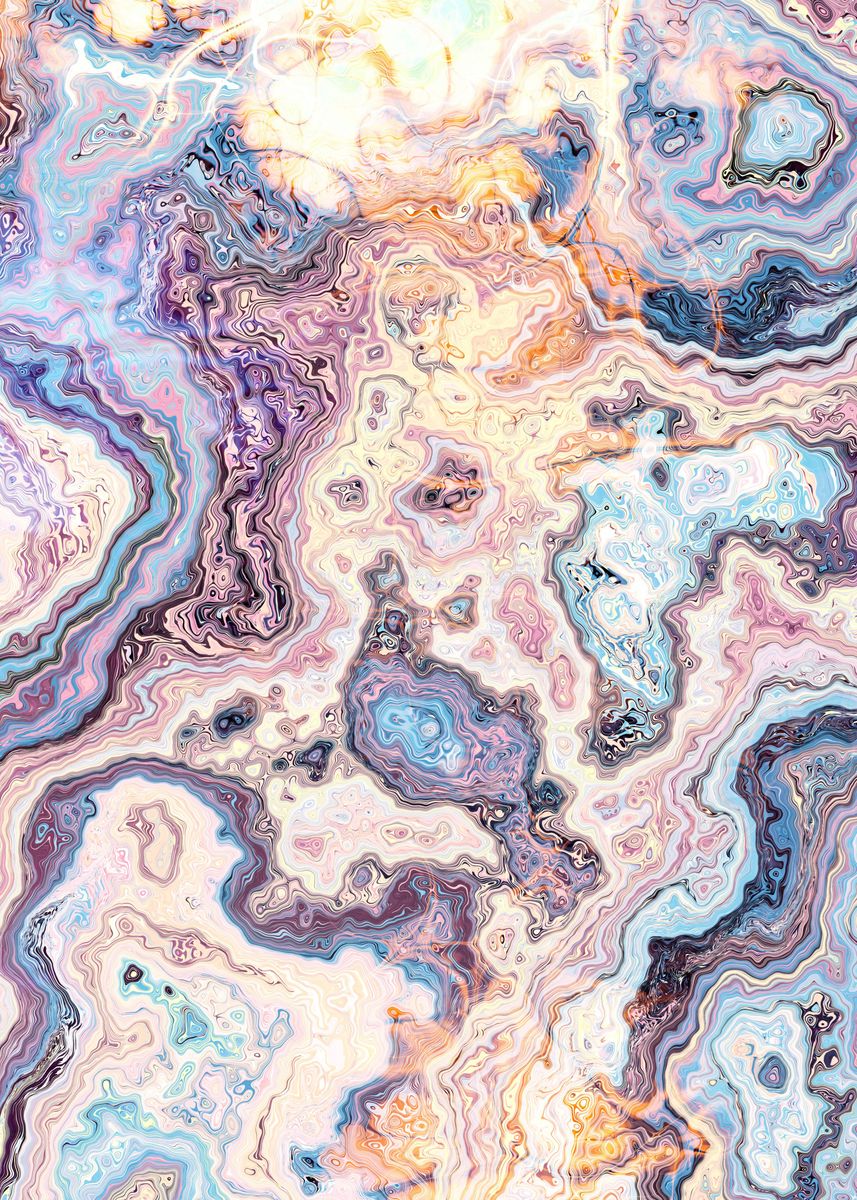 'Marble Ink Texture 27' Poster by Aloke Design | Displate