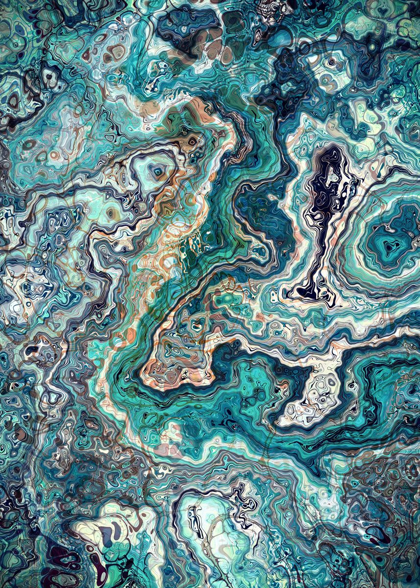 'Marble Ink Texture 19' Poster, picture, metal print, paint by Aloke ...