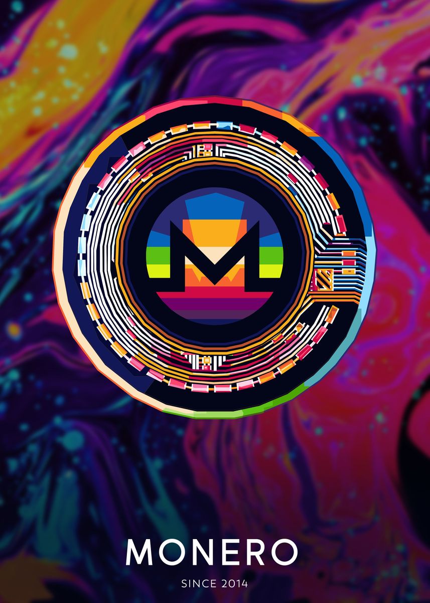 'Monero' Poster, picture, metal print, paint by MK STUDIO | Displate