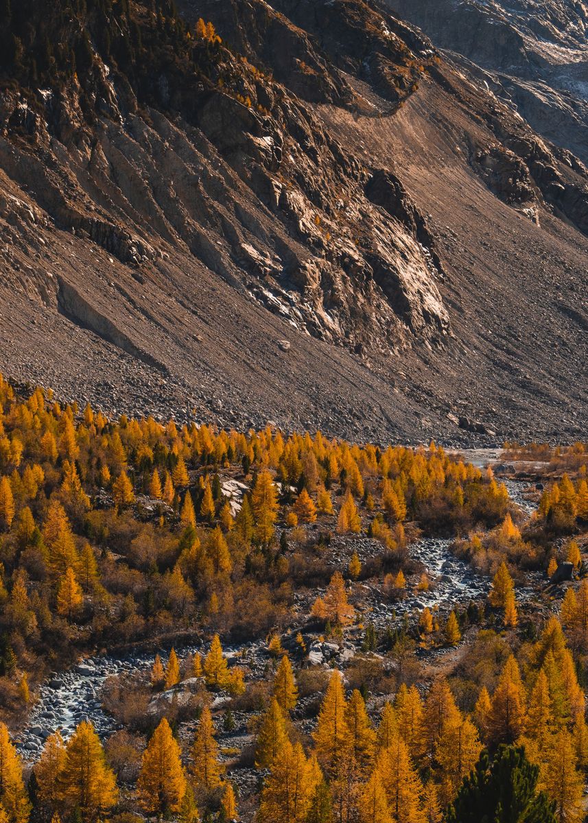 'Autumn River' Poster by Marcel Bisig | Displate
