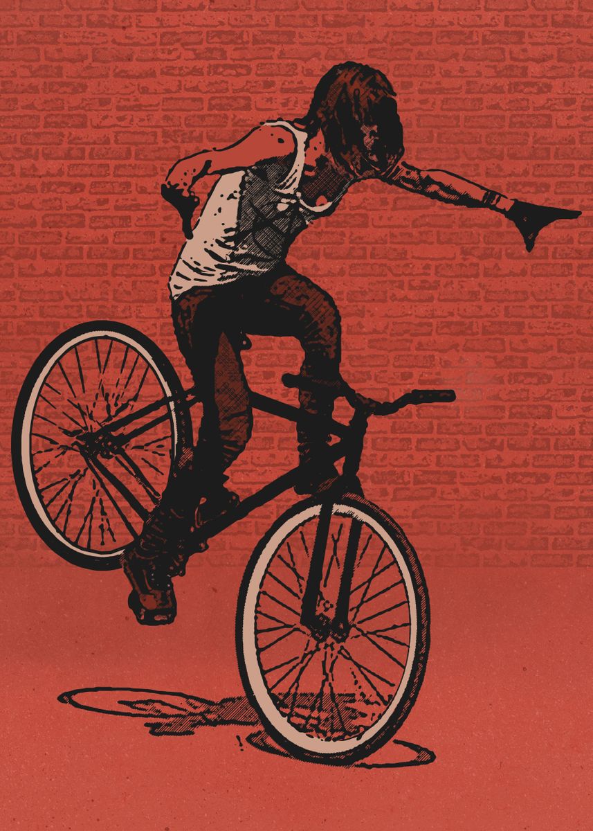 'Bike Punk' Poster by Ilya Danilov | Displate