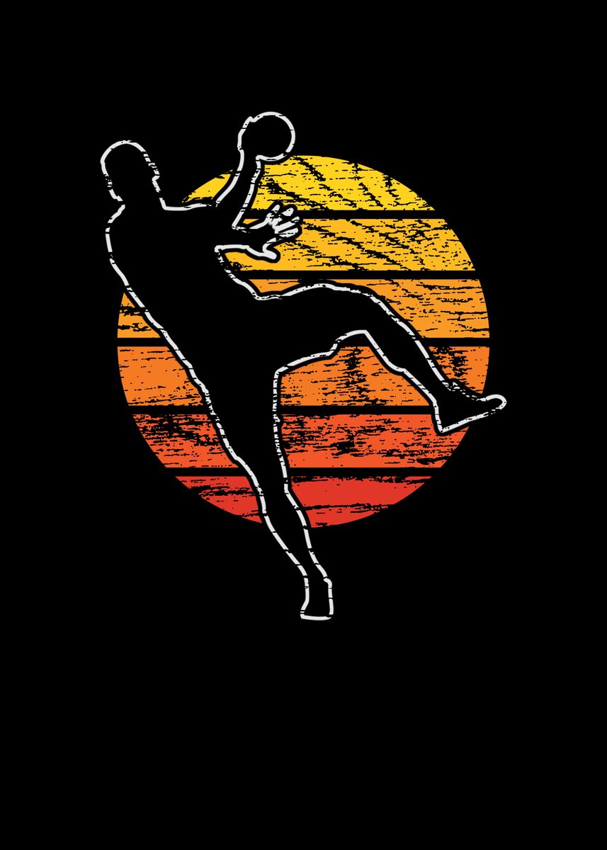 'Handball Player' Poster, picture, metal print, paint by Shiva121 ...