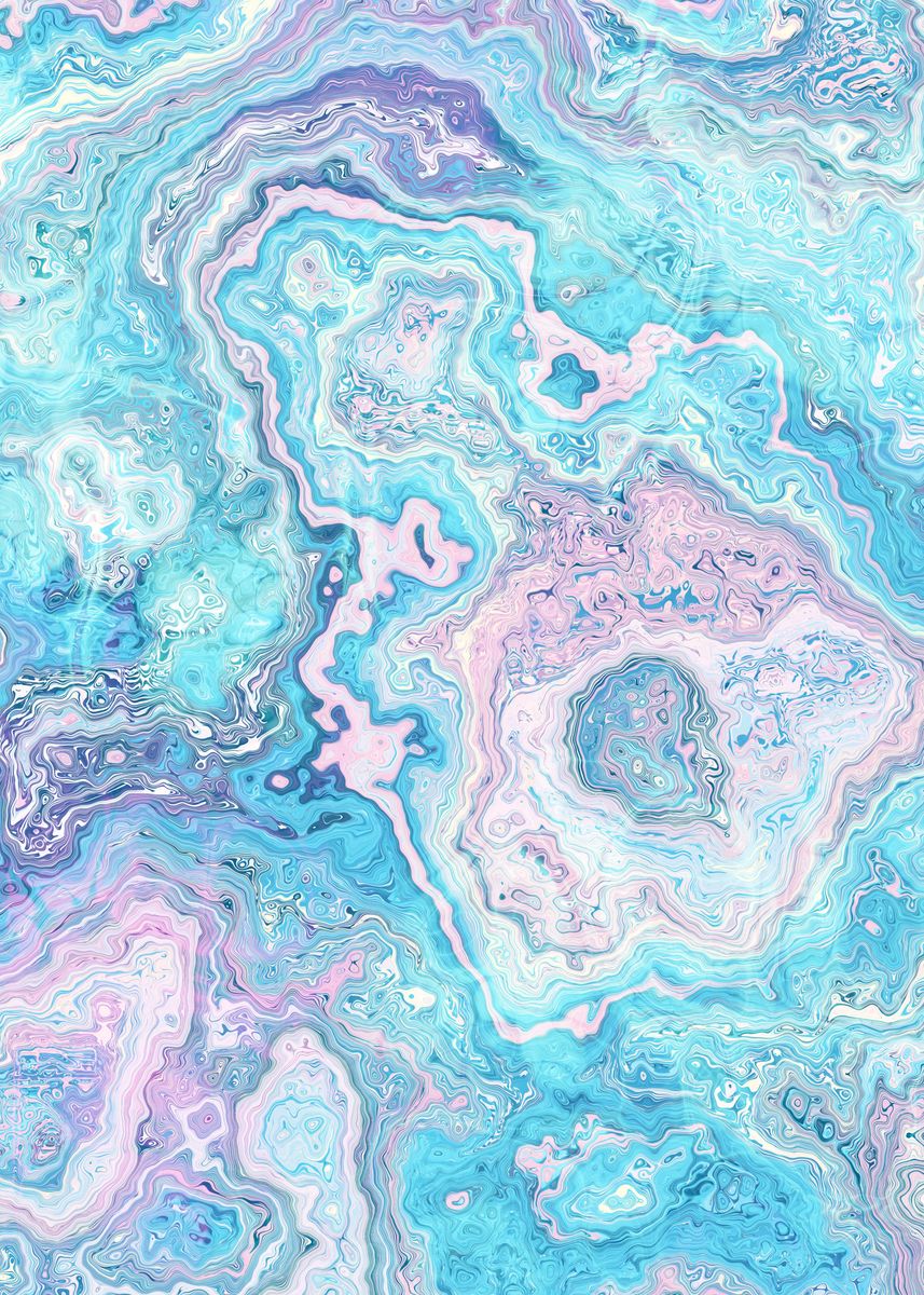 'Pastel Marble Texture 37' Poster, picture, metal print, paint by Aloke ...