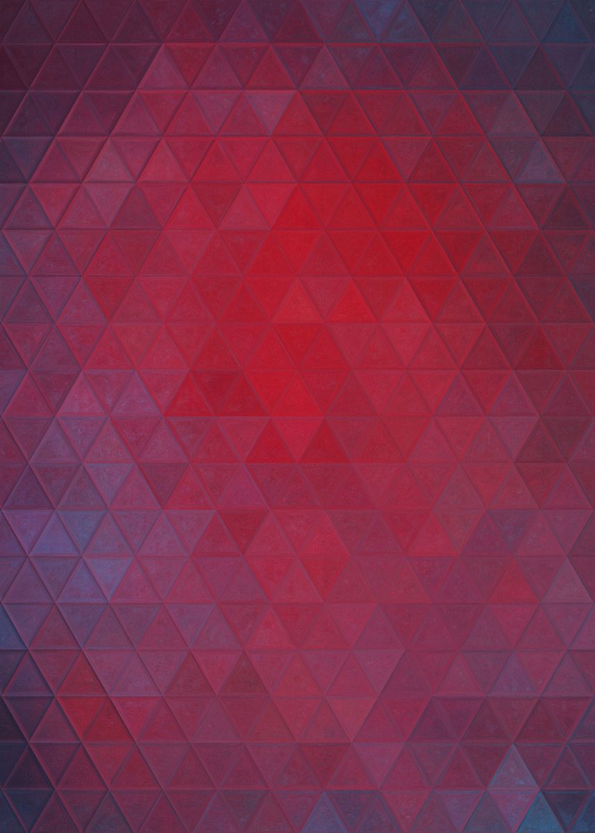 'Mosaic red' Poster by JBJart Justyna Jaszke | Displate