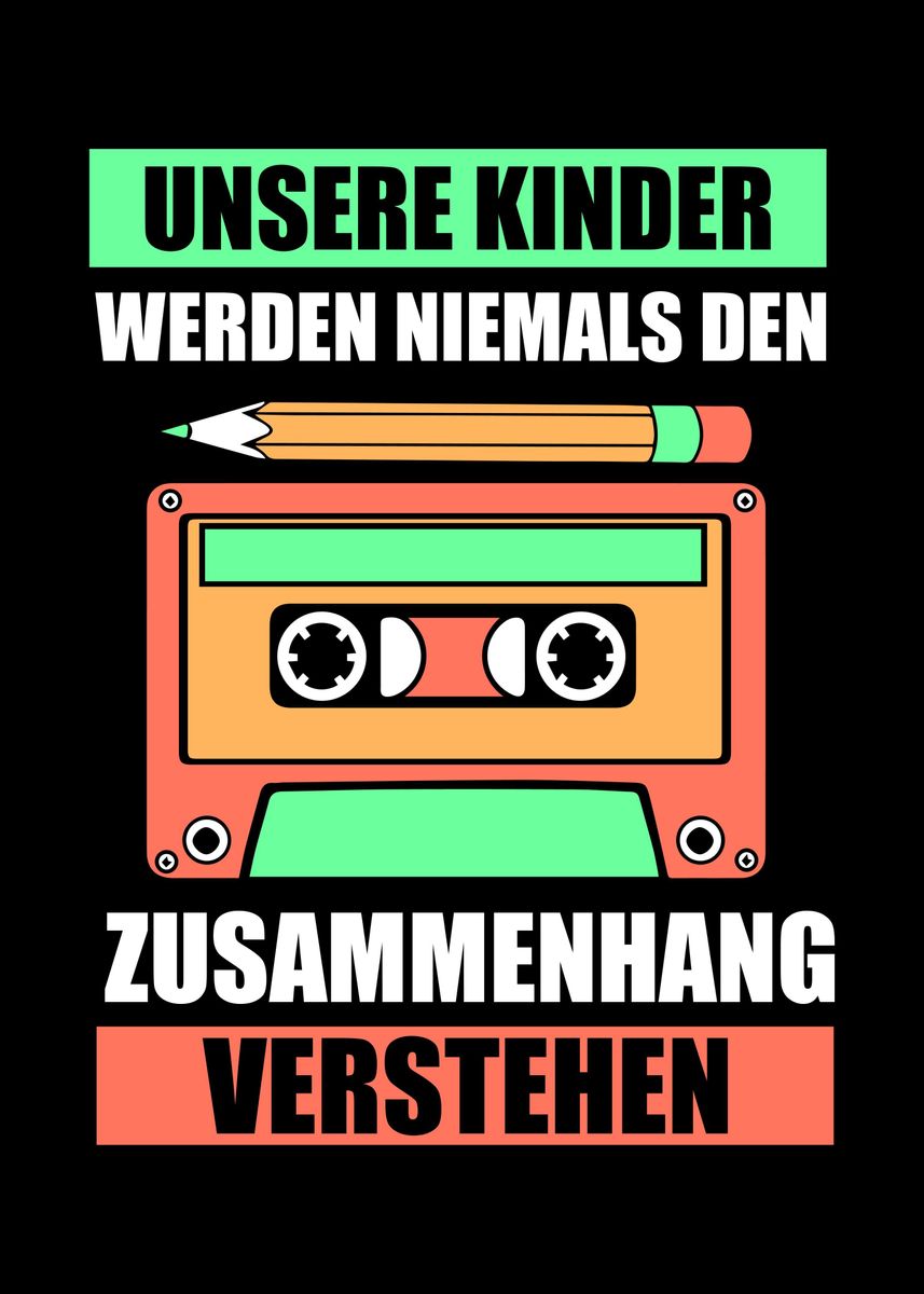 'German 90s' Poster, picture, metal print, paint by Sebastian Wünsche ...