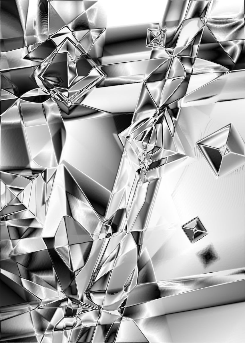 'Diamond shimmer' Poster, picture, metal print, paint by Diji Bob ...