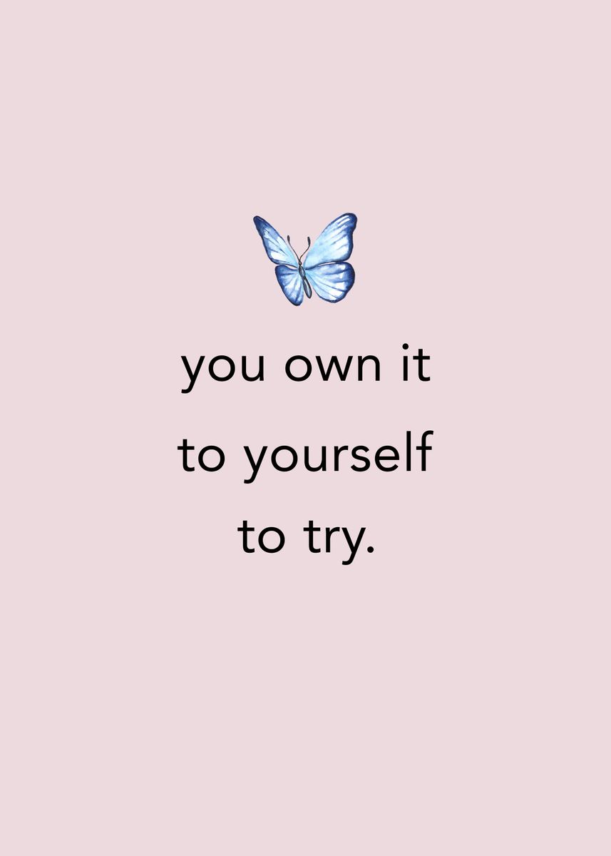 'Try' Poster, picture, metal print, paint by Neon Moon | Displate