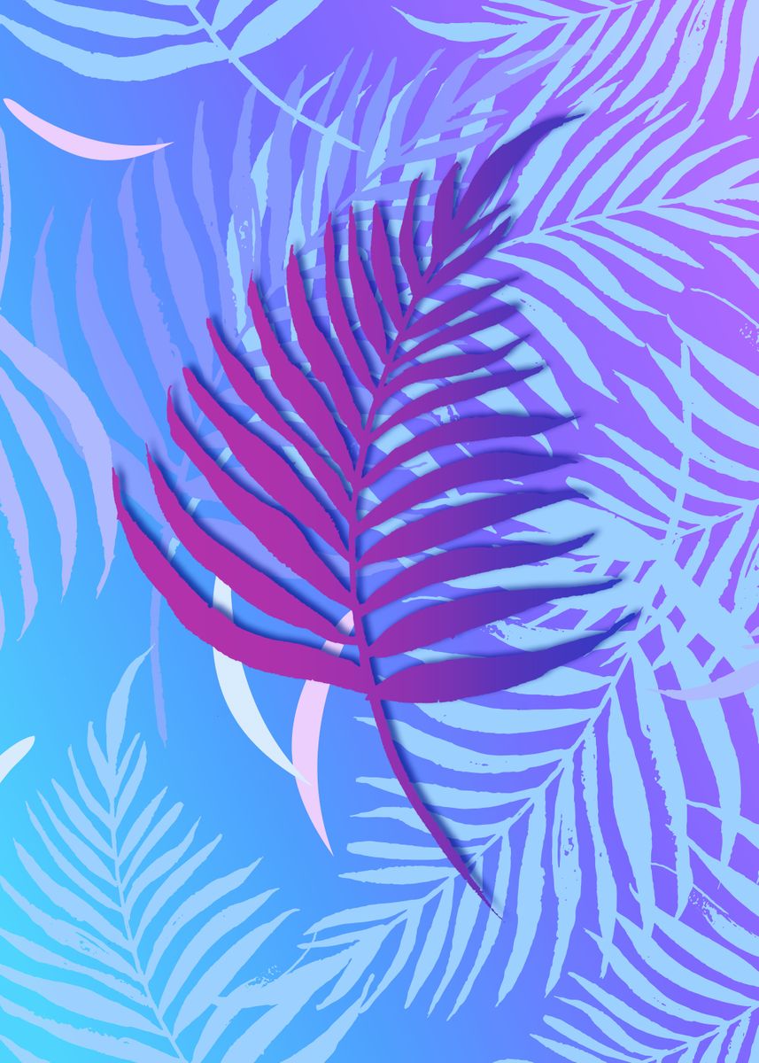 'Fern Dancing' Poster, picture, metal print, paint by Fátima Seehagen ...