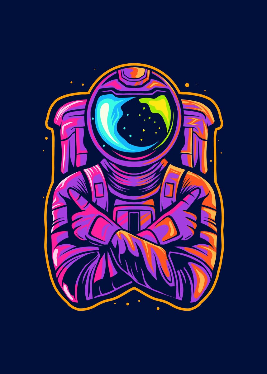 'Cool pose astronaut' Poster by Designersen | Displate