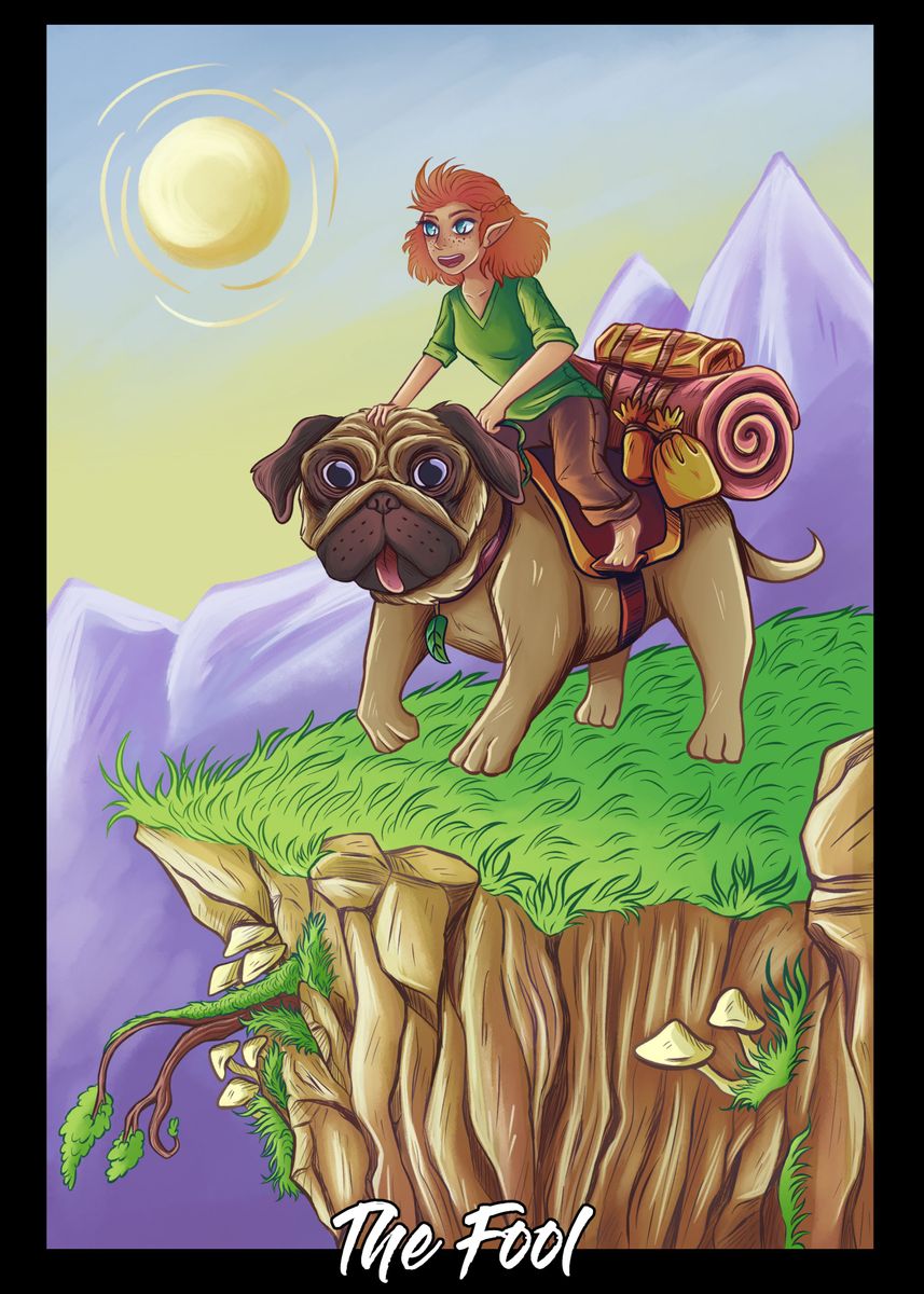 'The Fool' Poster, picture, metal print, paint by MysticDreams | Displate