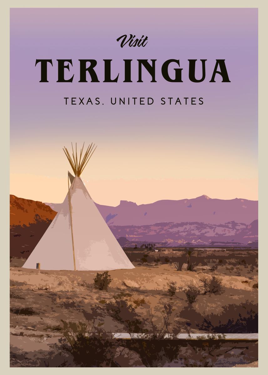 'Visit Terlingua' Poster by Mercury Club | Displate