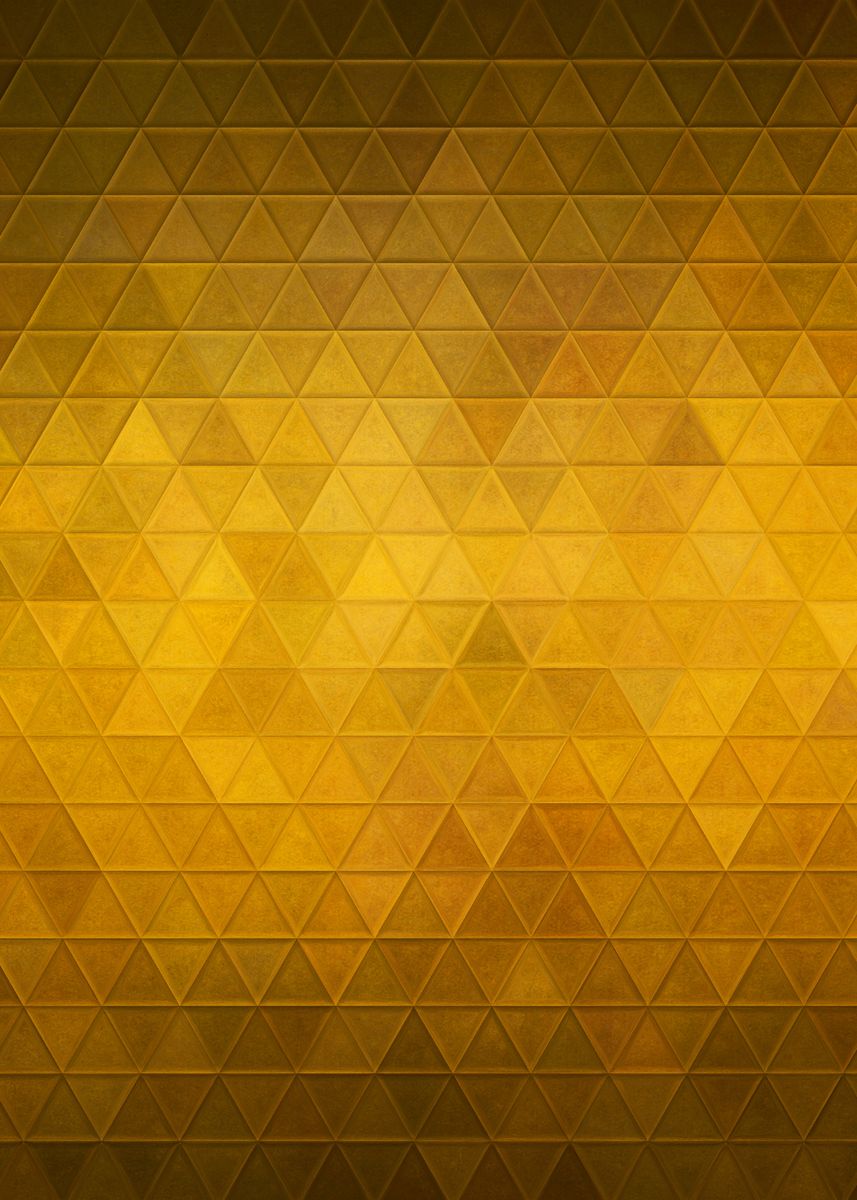 'Mosaic gold' Poster by JBJart Justyna Jaszke | Displate