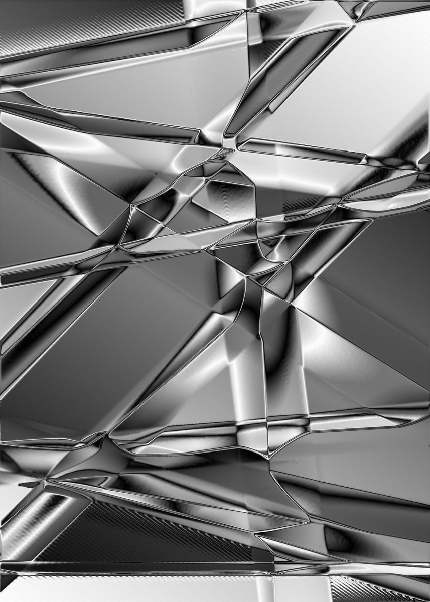 'Crystalline' Poster, picture, metal print, paint by Diji Bob | Displate