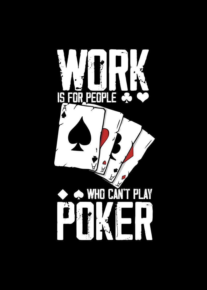 'Awesome Poker Players Gift' Poster, picture, metal print, paint by TW ...