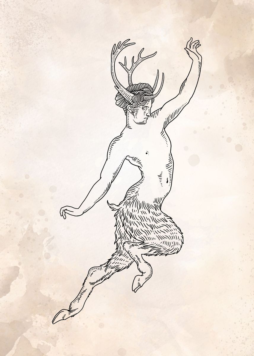 'deer man' Poster, picture, metal print, paint by kiryadi kiryadi ...