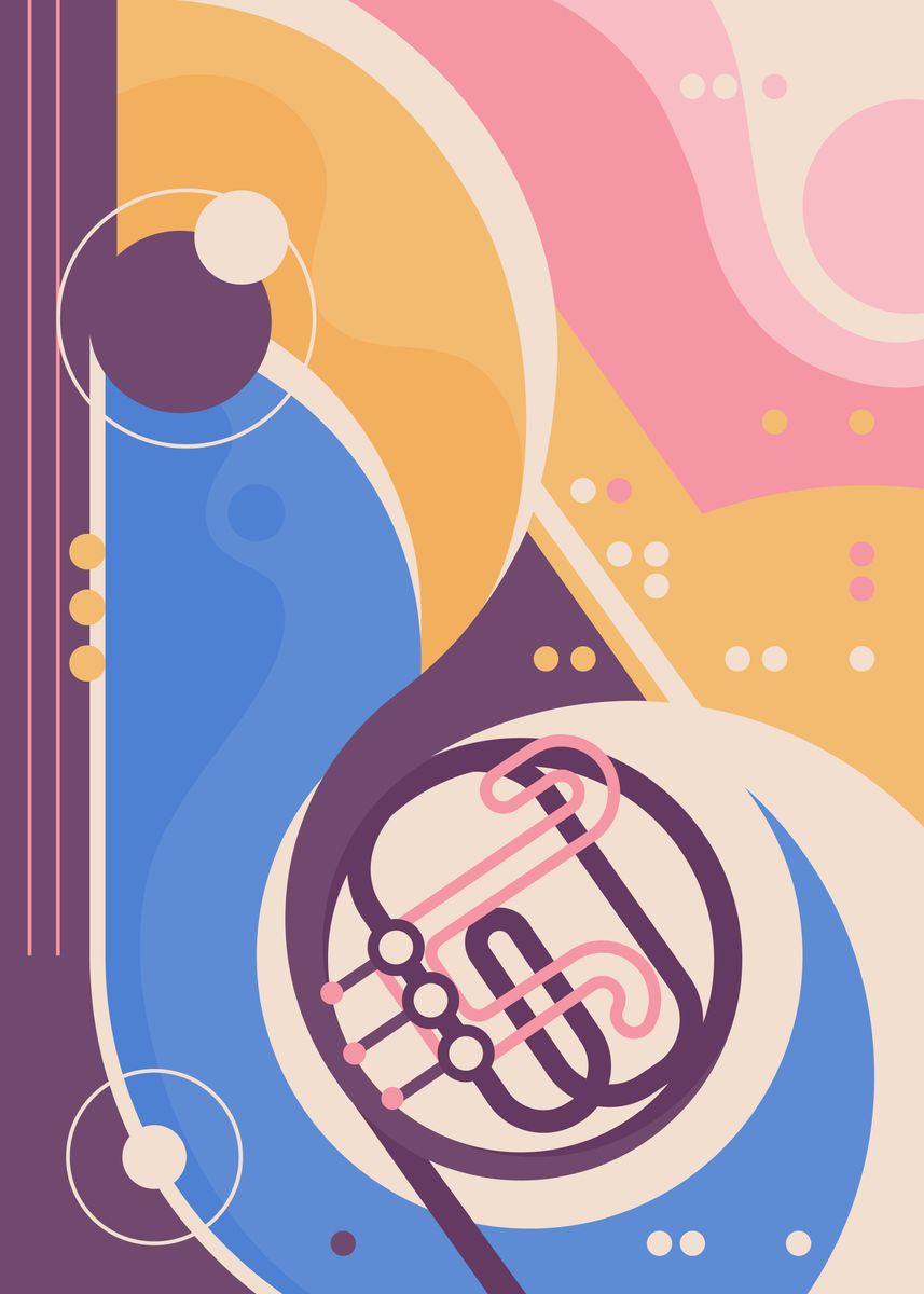 'Abstract classical music 2' Poster, picture, metal print, paint by ...