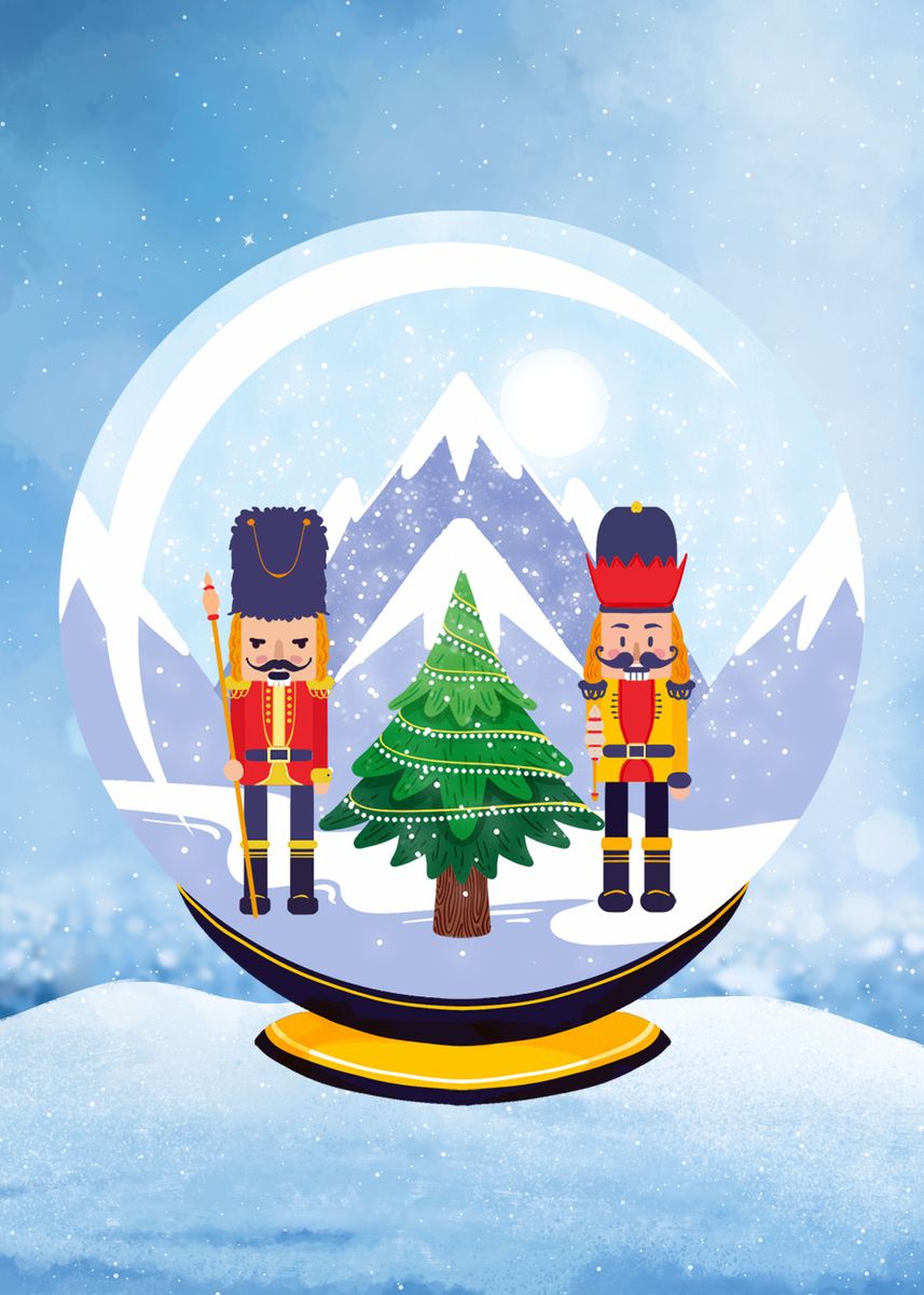 'Nutcracker in Winter ' Poster, picture, metal print, paint by Max Ronn ...