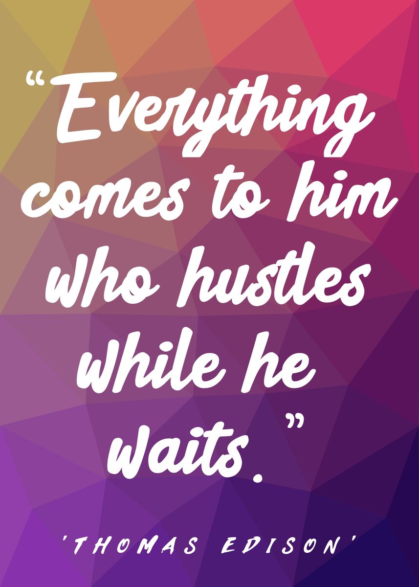 'Thomas Edison Quotes' Poster by Ilhamqrov | Displate