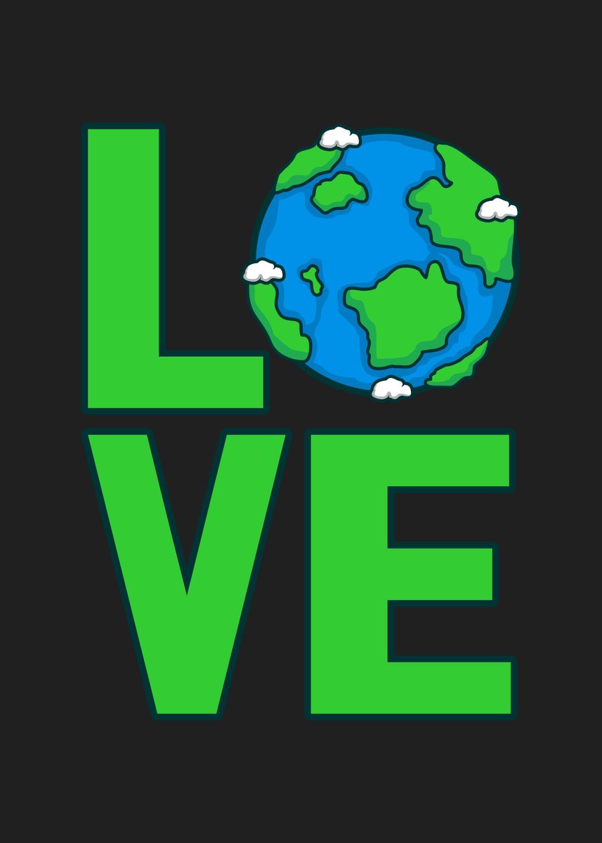 'Green Not Greed' Poster, picture, metal print, paint by Hexor | Displate