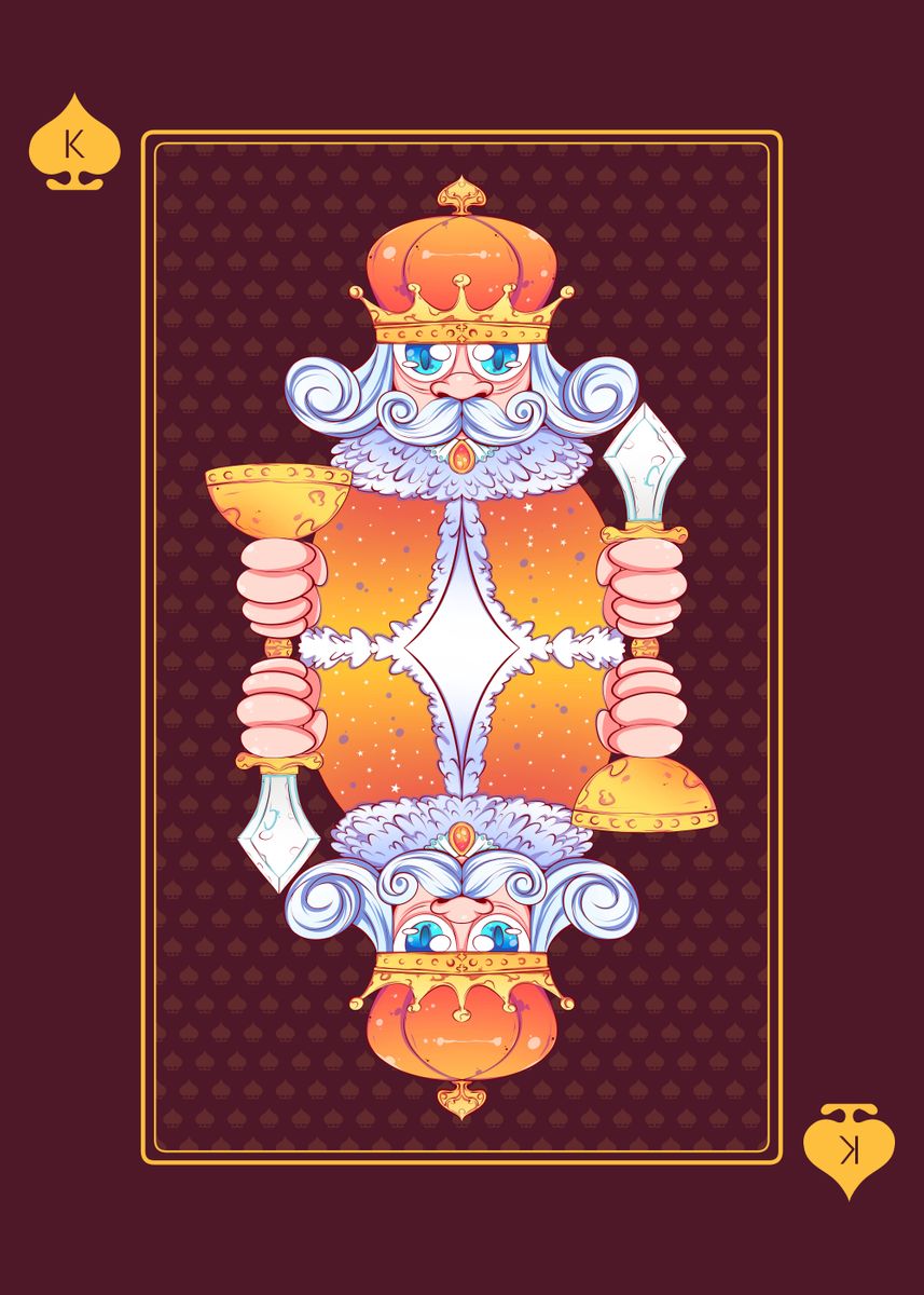 'King of Spade' Poster, picture, metal print, paint by Tony Wilim ...