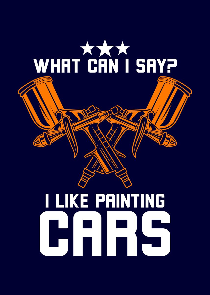 'Auto Body Painter' Poster, picture, metal print, paint by MzumO | Displate