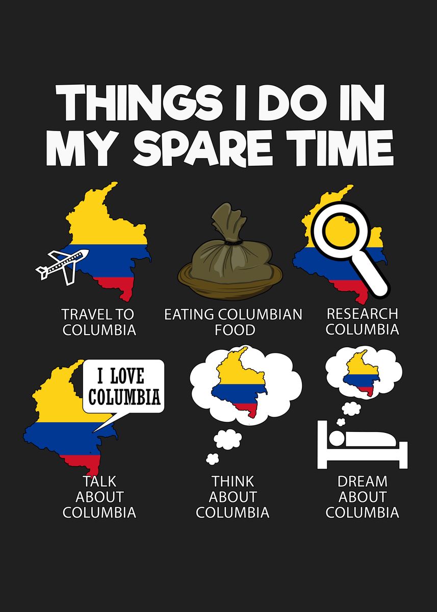 'Columbia' Poster, picture, metal print, paint by Hexor | Displate