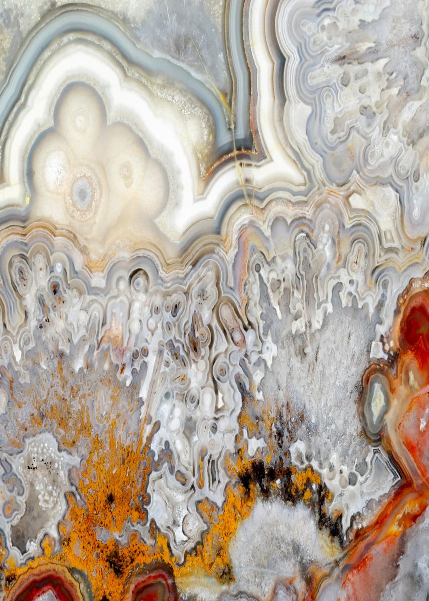 'Agate Slice Texture 16' Poster, picture, metal print, paint by Aloke ...