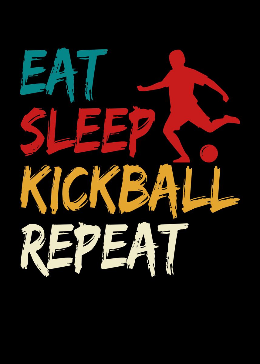 'Kickball Player' Poster by MzumO | Displate