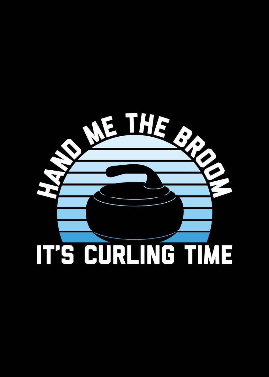 'Curling Player Curler Gift' Poster, picture, metal print, paint by TW ...