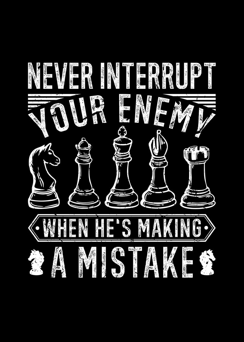 'Chess Pieces Chess Player' Poster, picture, metal print, paint by ...