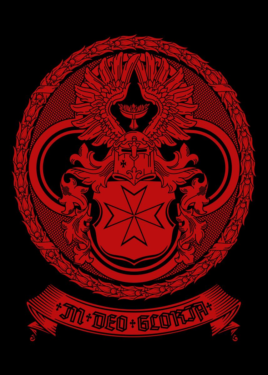 'Holy Templar Knight' Poster, picture, metal print, paint by Gothic ...