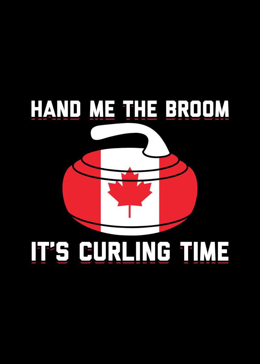 'Canadian Curling Canada' Poster by TW Design | Displate