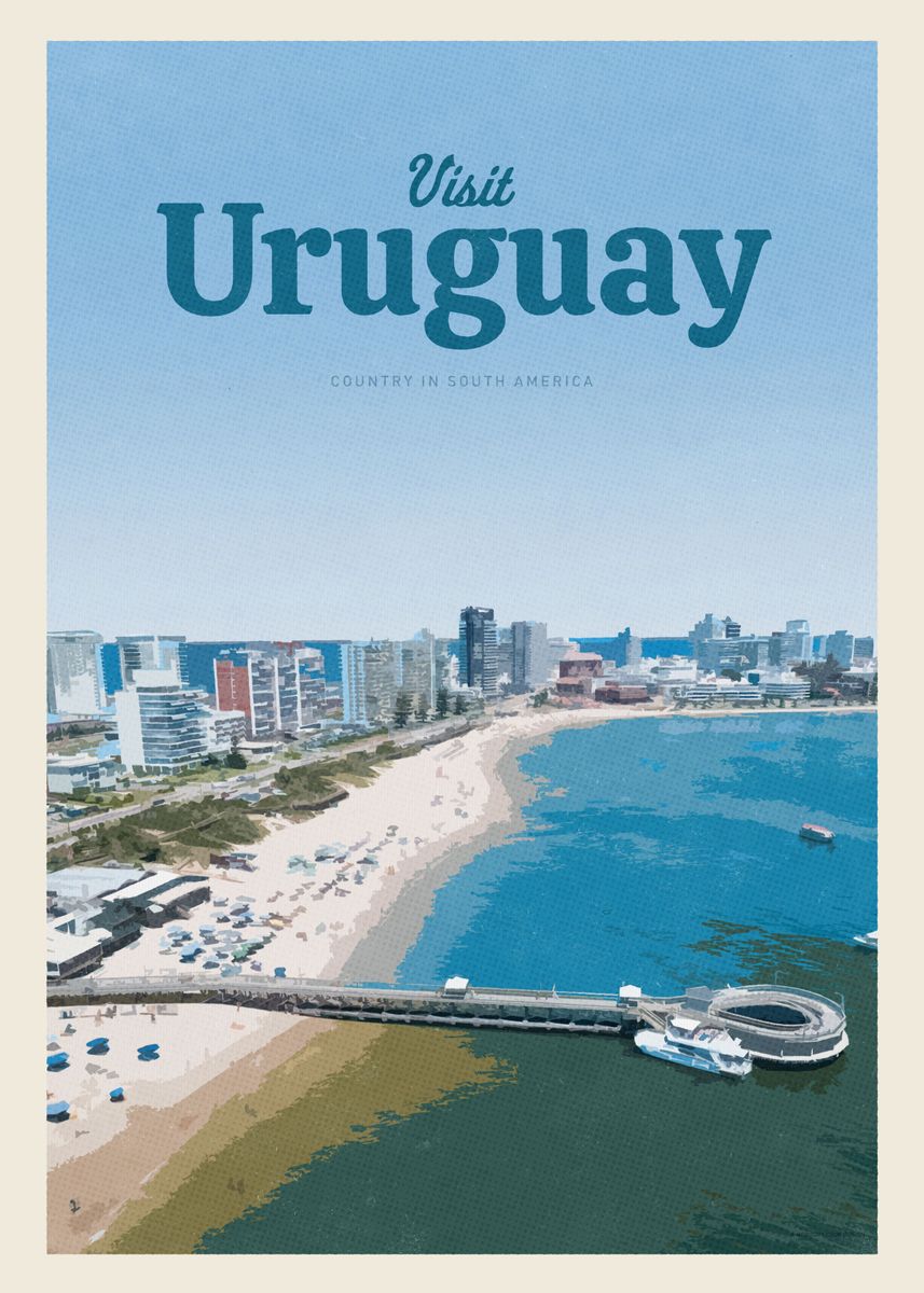 'Visit Uruguay' Poster by Mercury Club | Displate