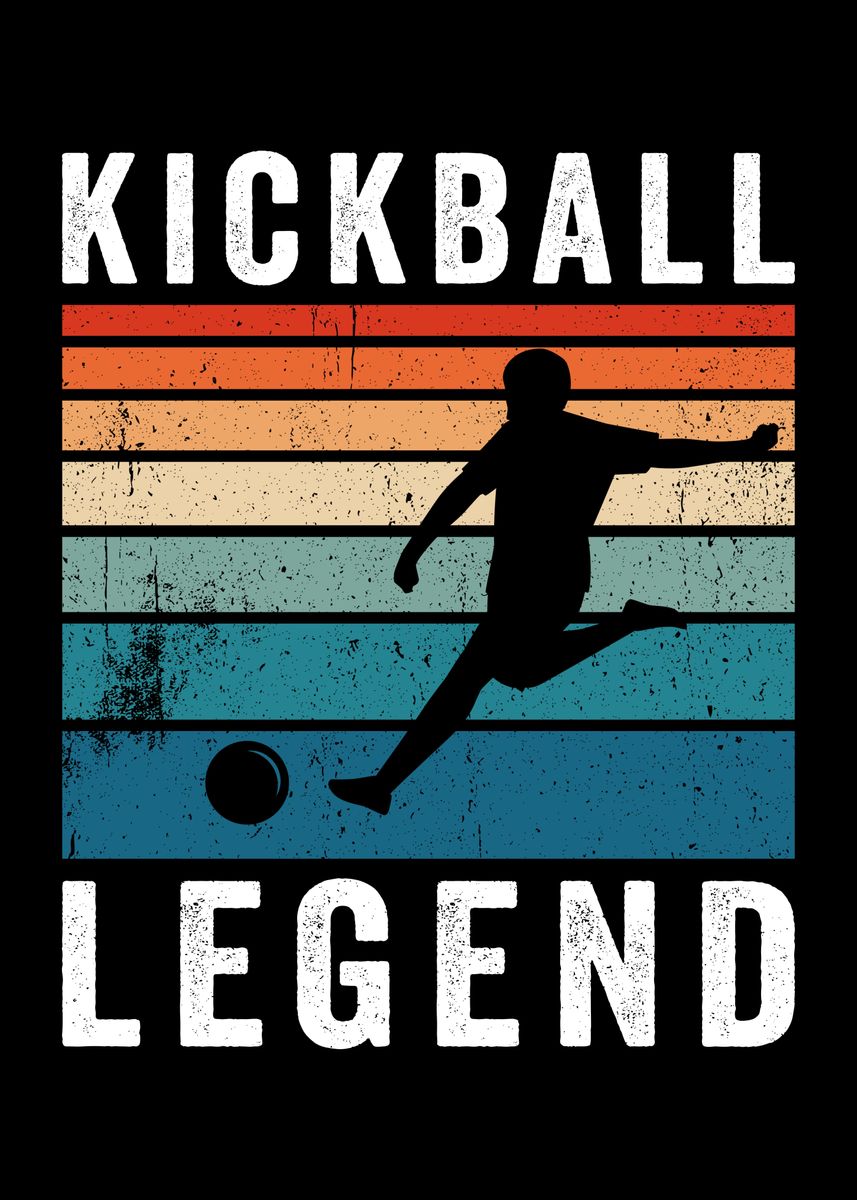 'Kickball Legend' Poster, picture, metal print, paint by MzumO | Displate