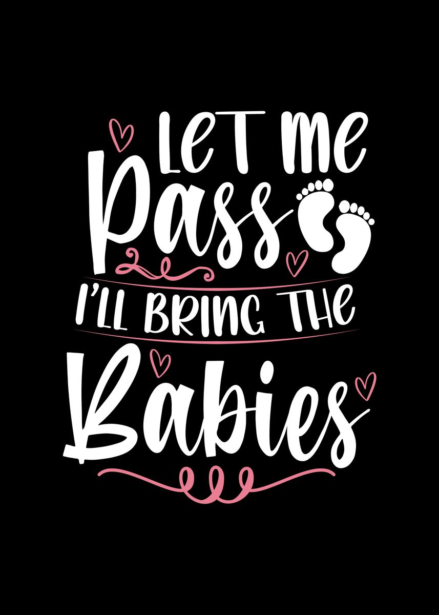 'Cute Midwife Midwives Gift' Poster, picture, metal print, paint by TW ...