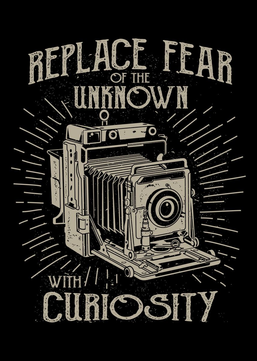 'Replace Fear' Poster, picture, metal print, paint by thetshirtshop2020 ...
