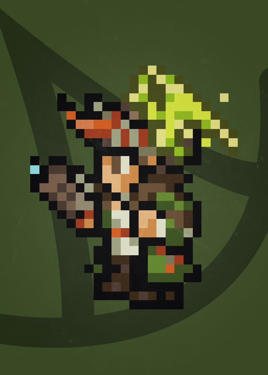 'FF XIV Pixel Summoner' Poster, picture, metal print, paint by Ze Wiss ...