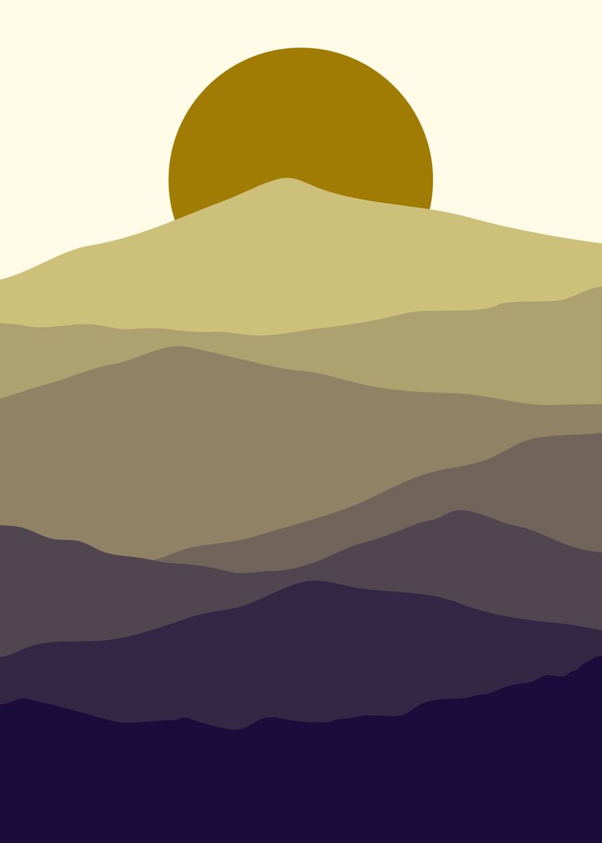 'Nature abstract poster' Poster by Human Shadow | Displate