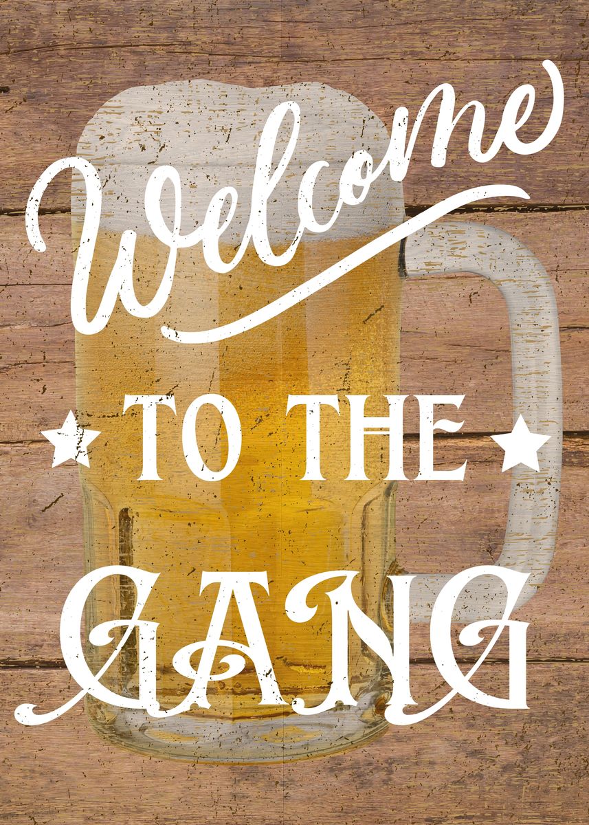 'Welcome To The Gang' Poster, picture, metal print, paint by Simon ...