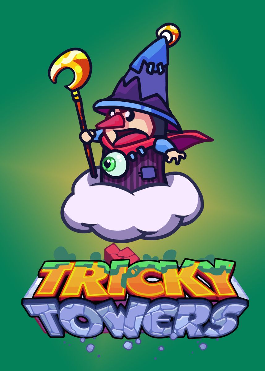 'Tricky Towers' Poster, picture, metal print, paint by Funny Game ...