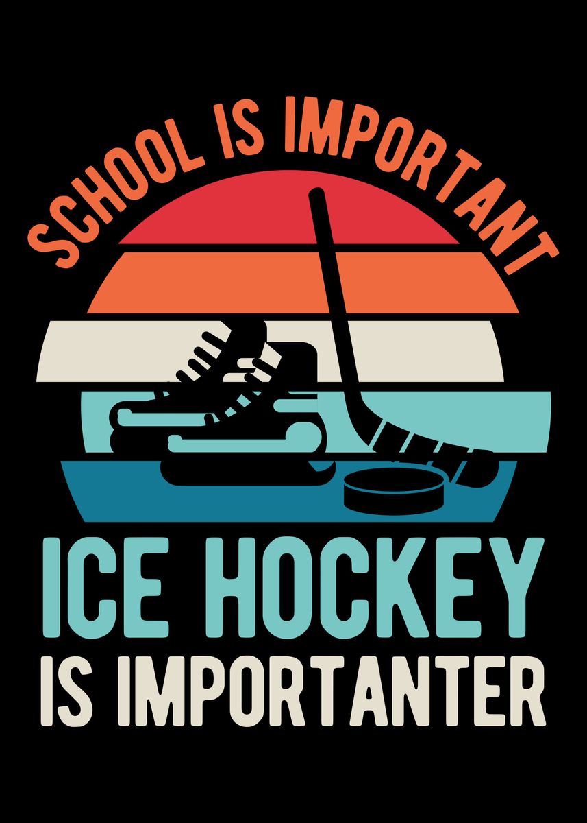 'Funny Ice Hockey' Poster by Visualz | Displate