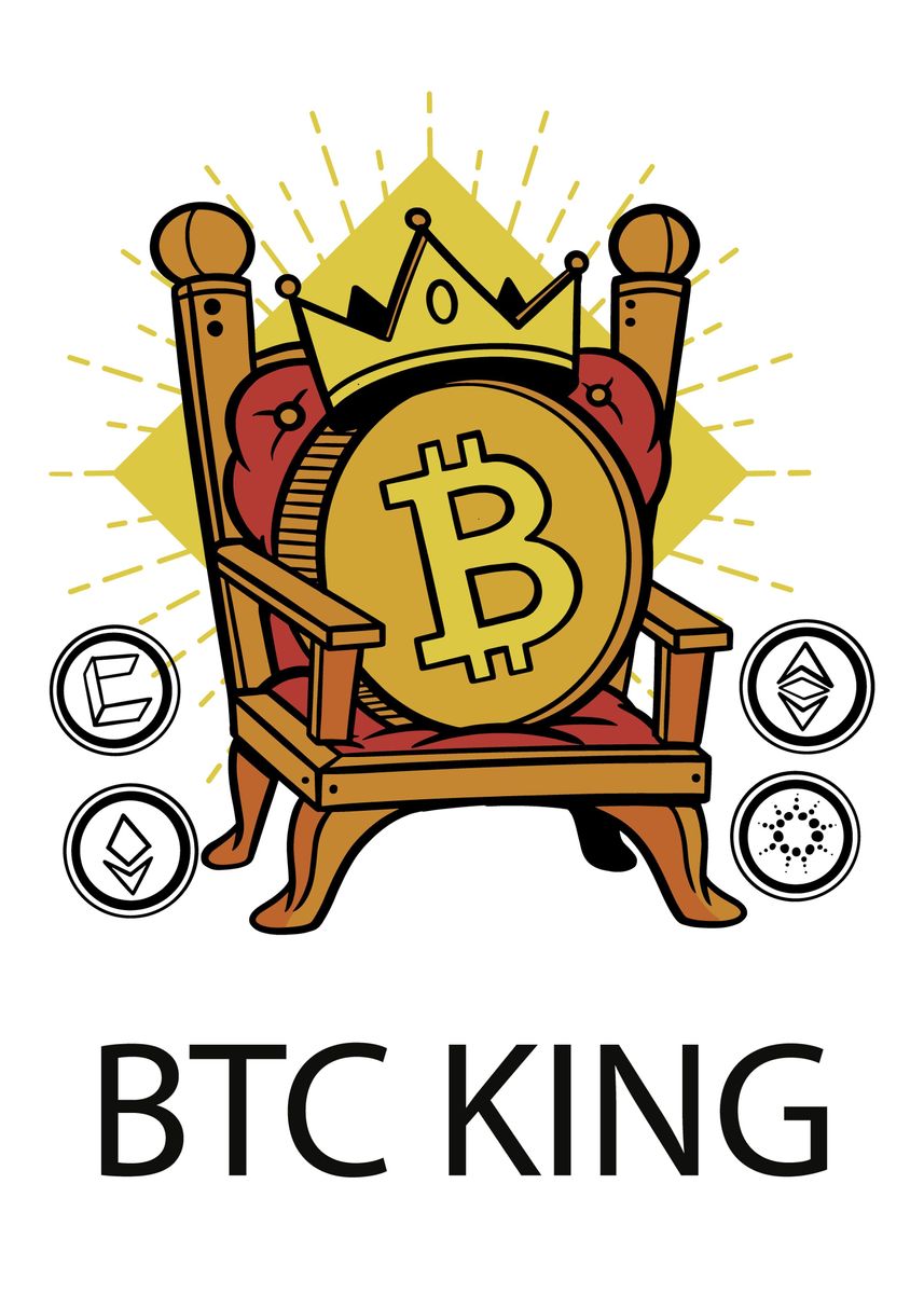 'Bitcoin King ' Poster by Max Ronn | Displate