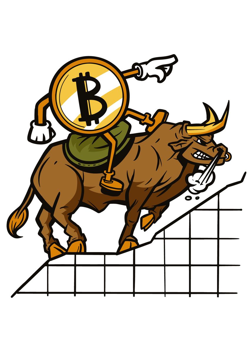 'Bitcoin Bullish' Poster by Max Ronn | Displate